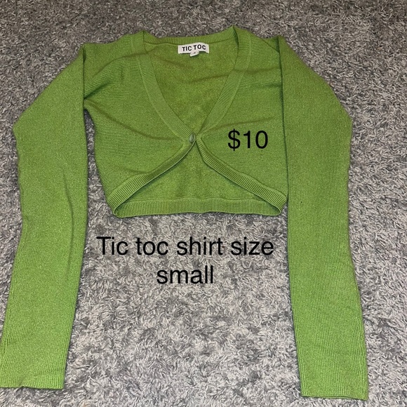 tic toc | Tops | Tic Toc Crop Sweater | Poshmark